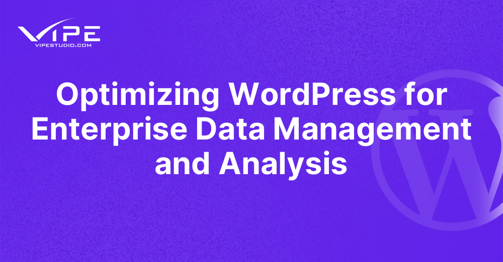 Optimizing WordPress for Enterprise Data Management and Analysis | Vipe ...