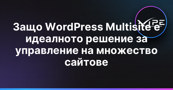 Защо WordPress Multisite е идеалното решение за управление на множество сайтове | Vipe Studio