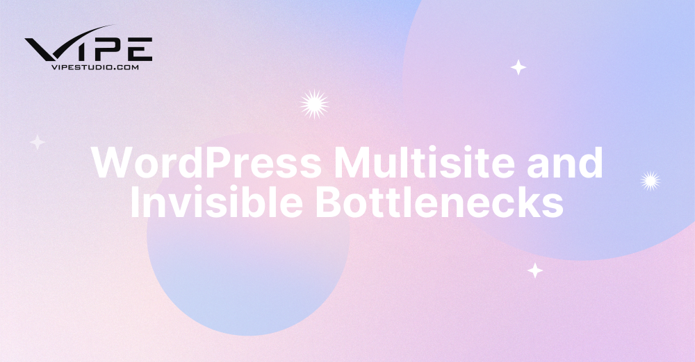 WordPress Multisite and Invisible Bottlenecks | Vipe Studio
